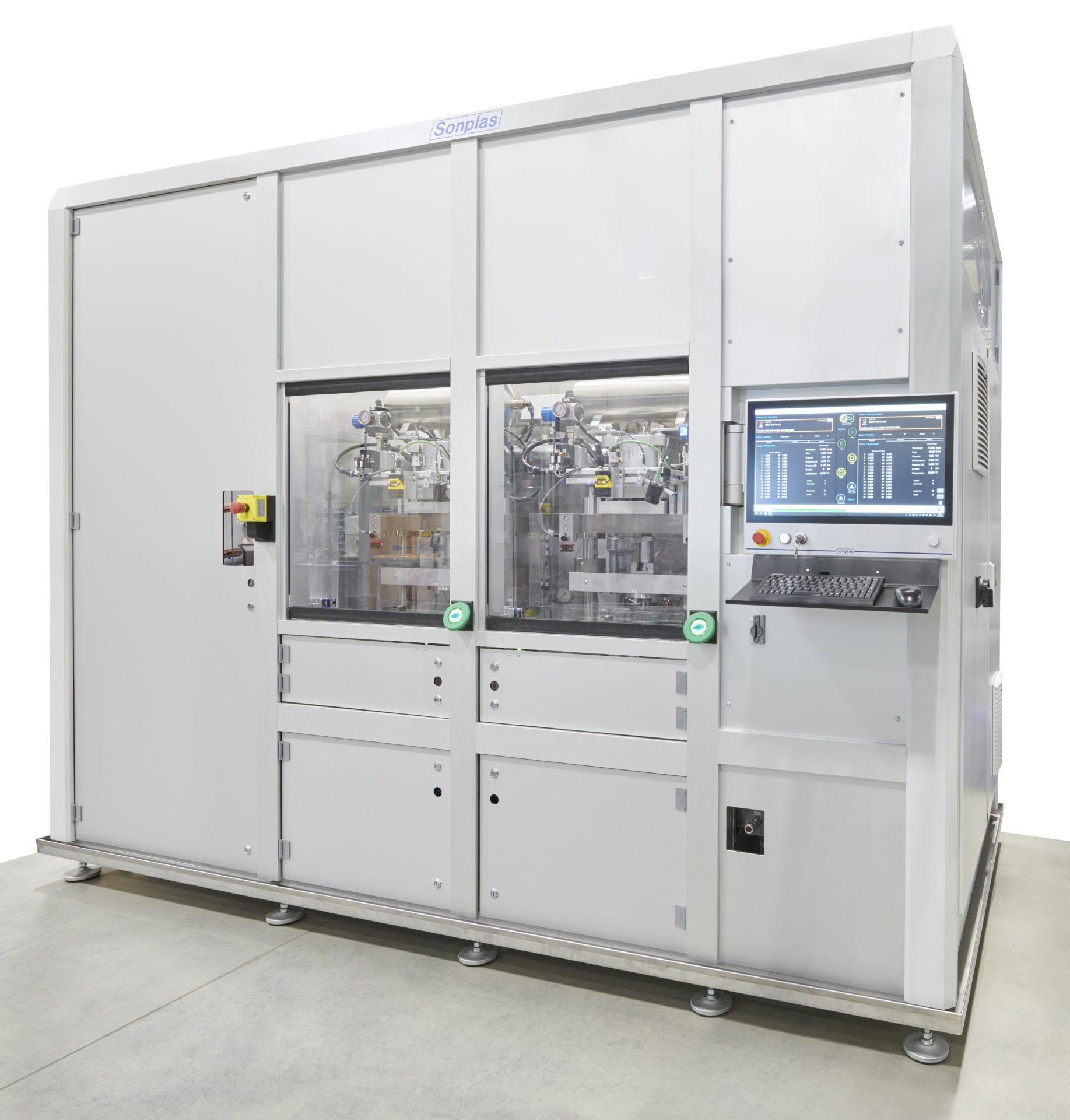 Hydraulic flow test of shock absorber assemblies - Sonplas